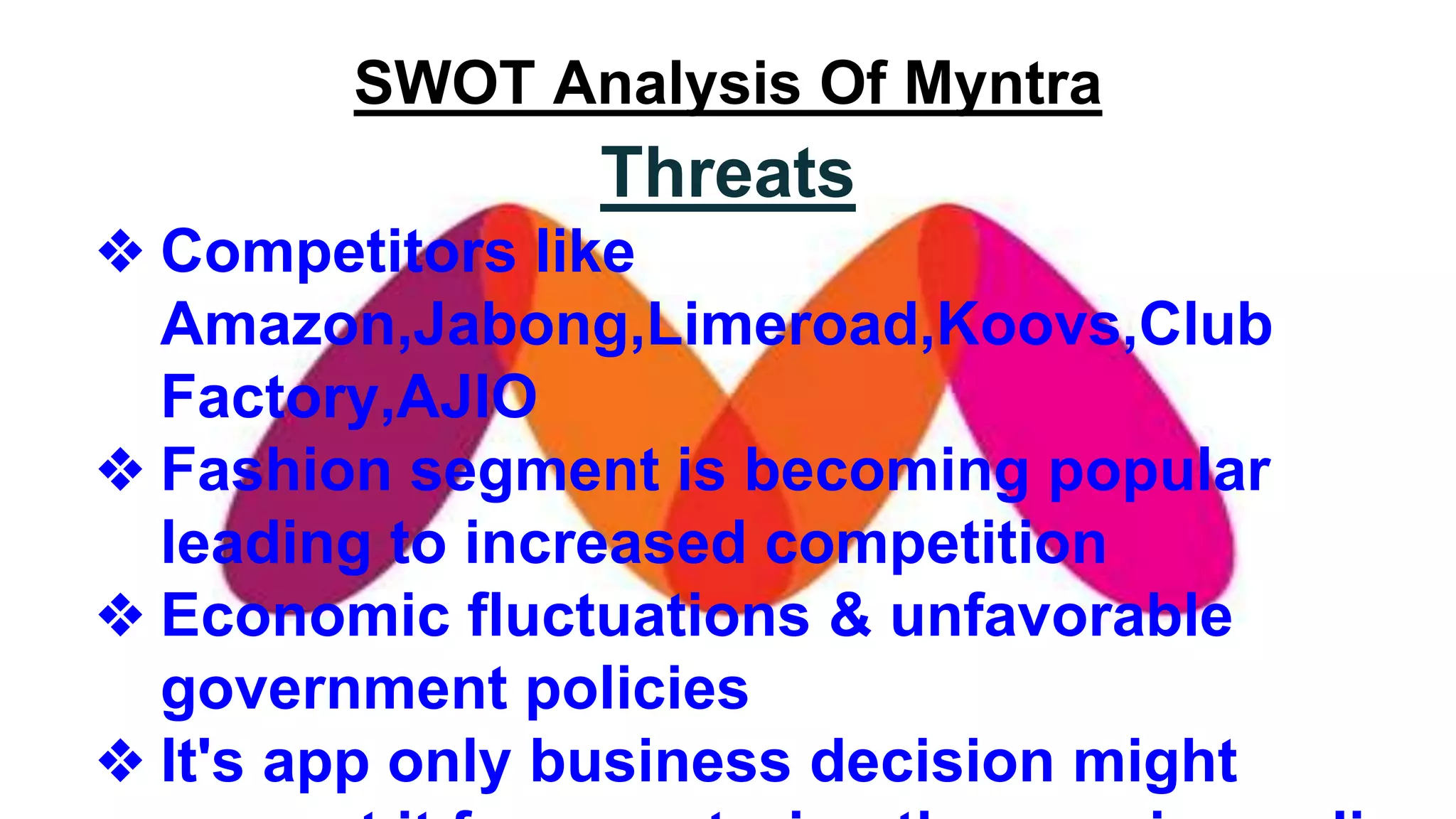 Myntra - SWOT Analysis | PPTX