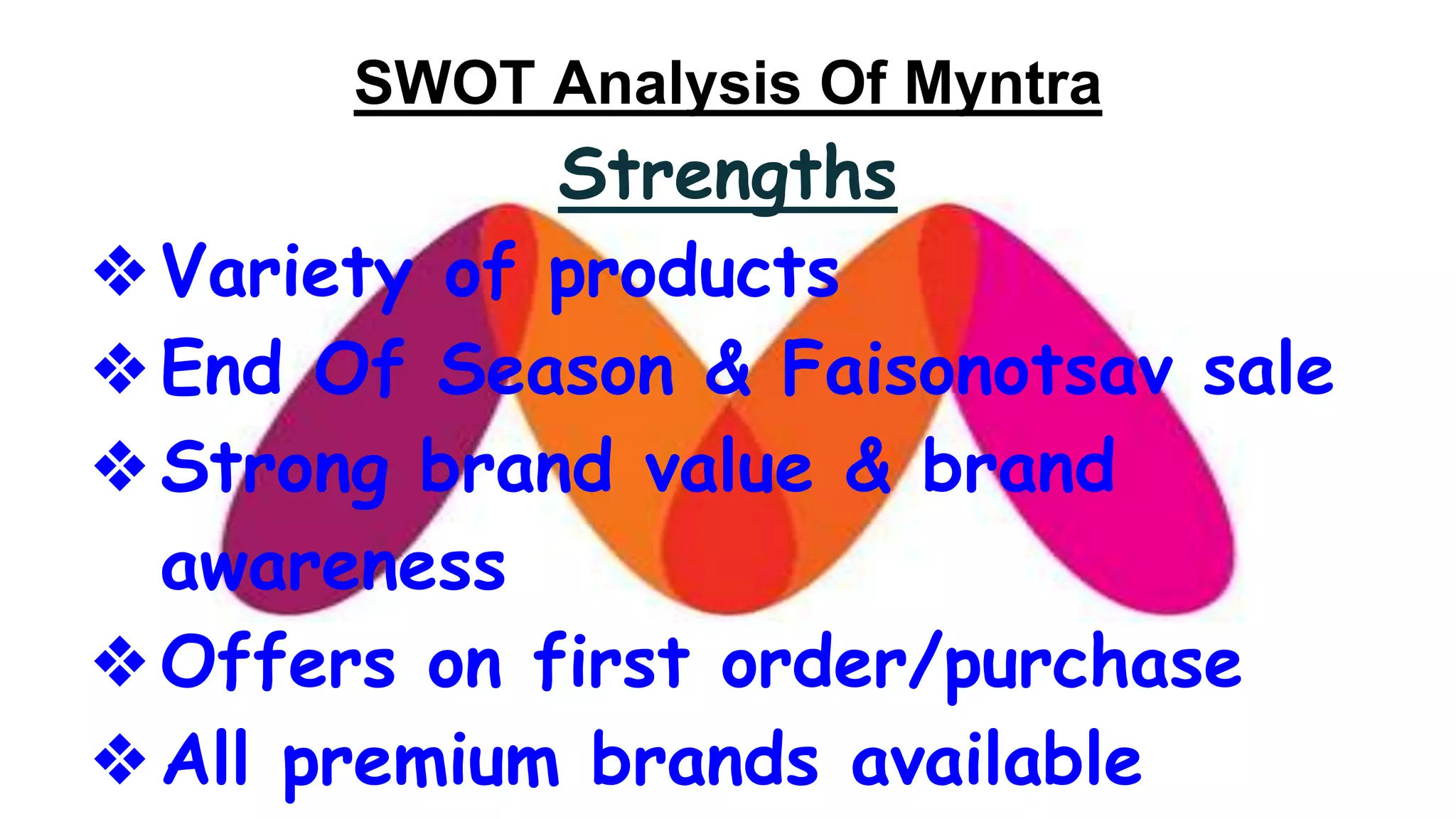 Myntra - SWOT Analysis | PPTX