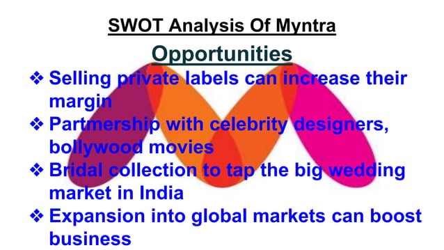 Myntra - SWOT Analysis | PPT