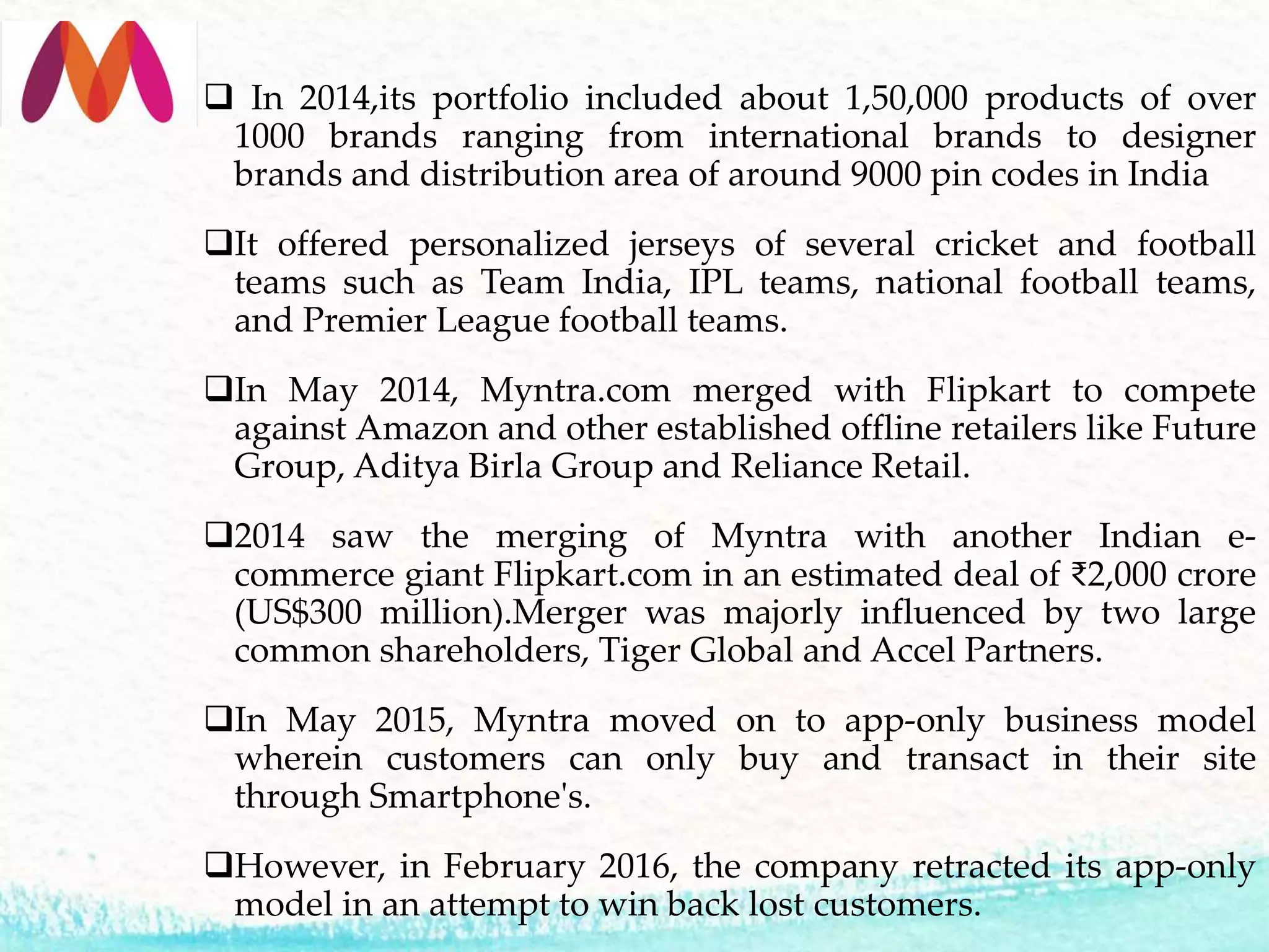 Myntra e business presentation | PPTX