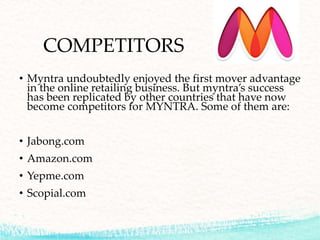 Myntra e business presentation | PPTX