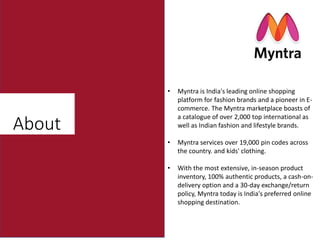 Myntra CRM | PPTX