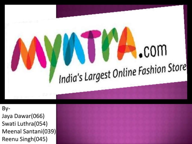 Myntra.com ppt | PPTX | Internet | Computing