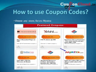 Myntra Coupon Codes From CouponCloud | PPT