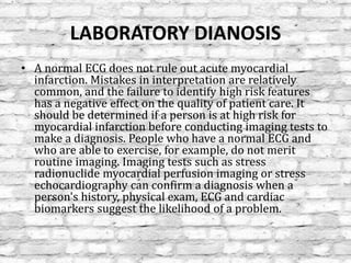 CARDIOVASCULAR SYSTEM, MYOCARDIAL INFRACTION AND LABORATORY DIAGNOSIS | PPT