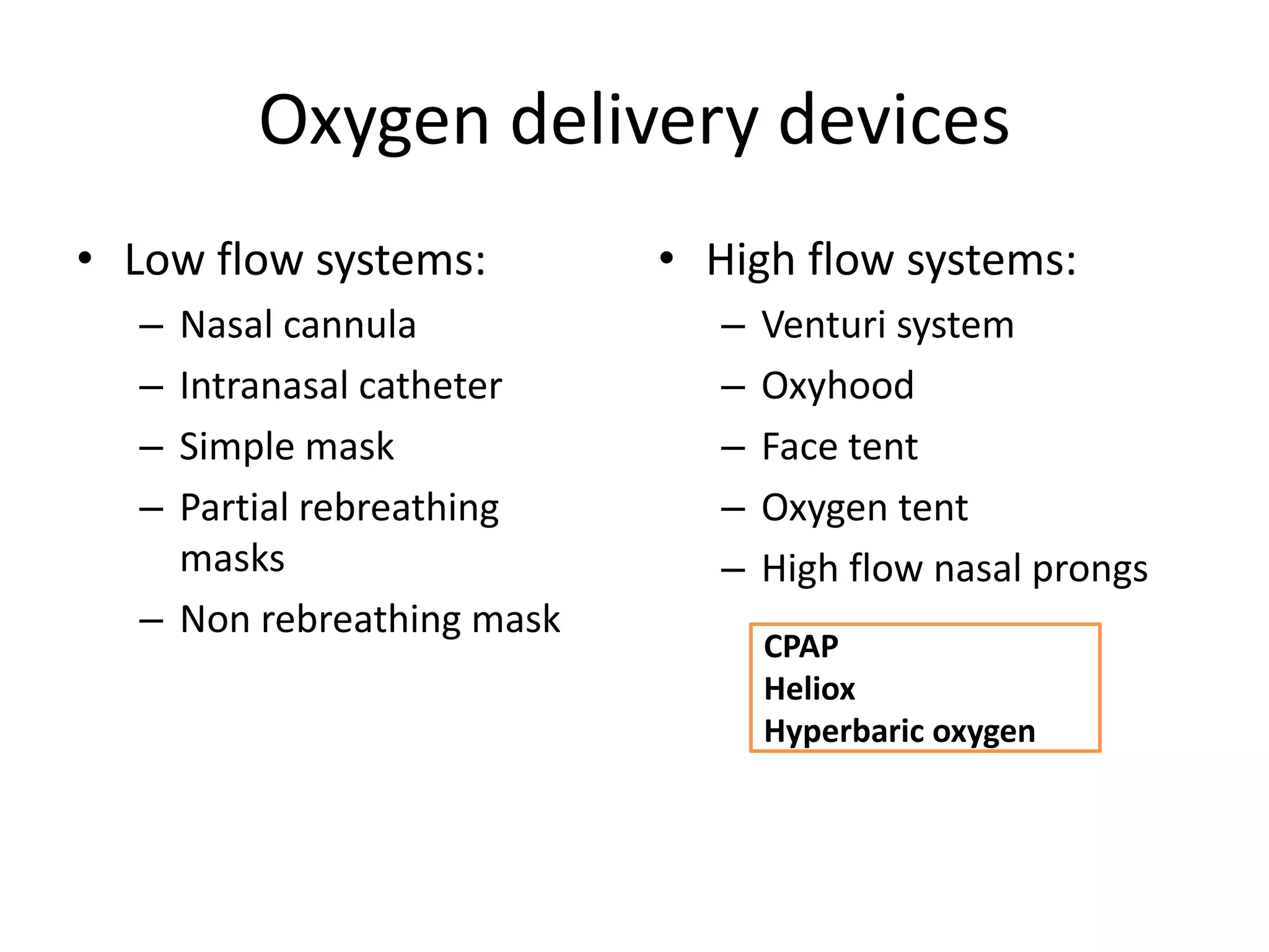 oxygen delivery devices -picu | PPTX