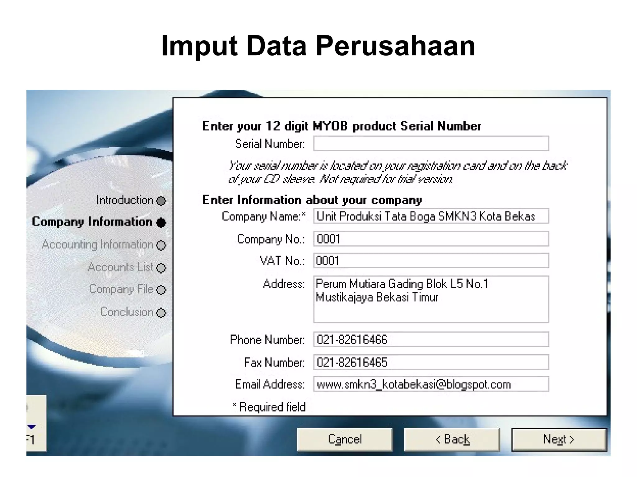 Myob Presentasi | PPT
