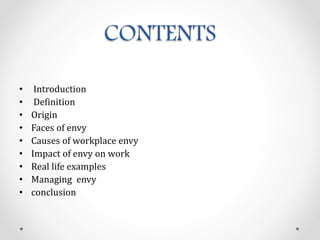 workplace envy | PPTX