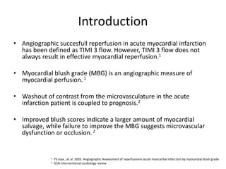 Myocardial Blush Coronary Artery Grading | PPTX