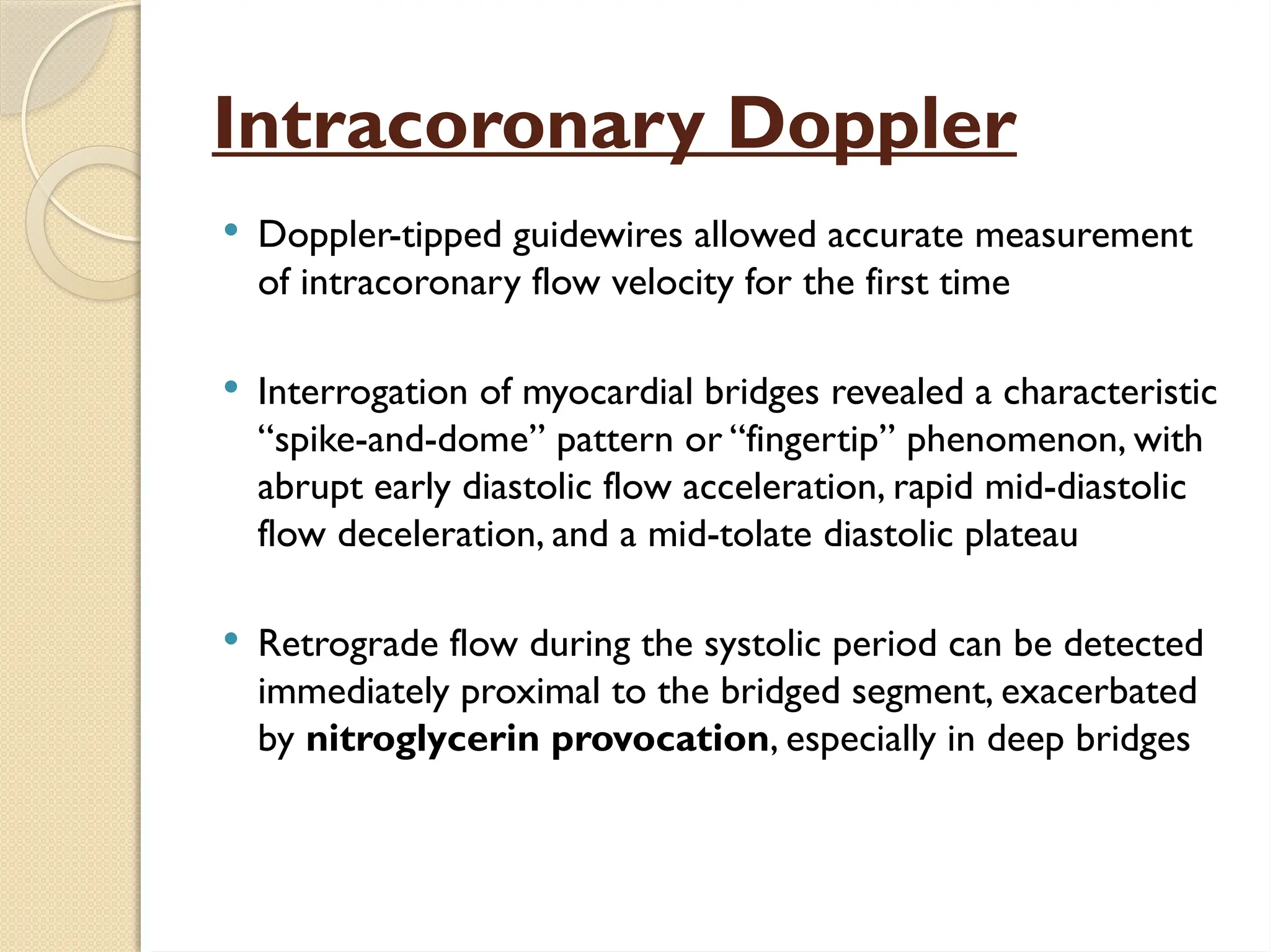 myocardial bridging for coronary evaluation | PPTX