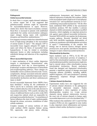 Myocardial dysfunction in sepsis jpcc jul aug 2018 | PDF