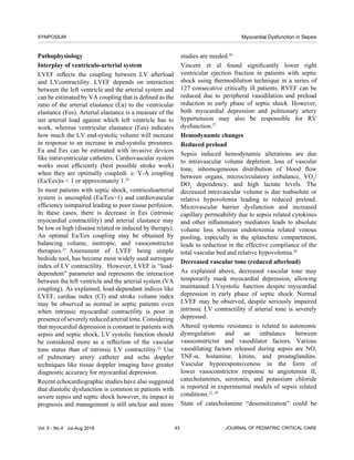 Myocardial dysfunction in sepsis jpcc jul aug 2018 | PDF