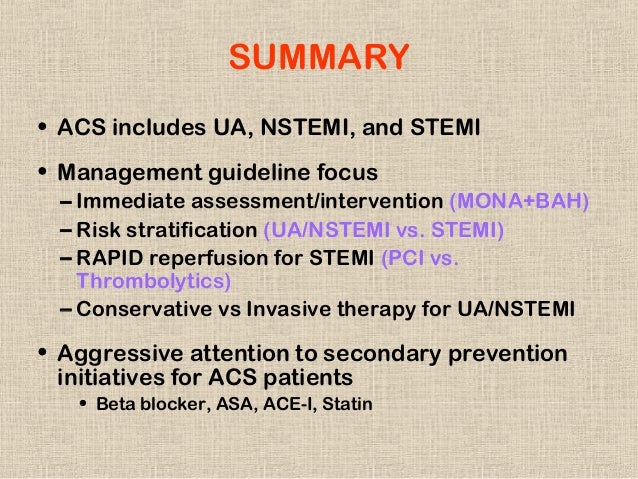 Myocardial infarction