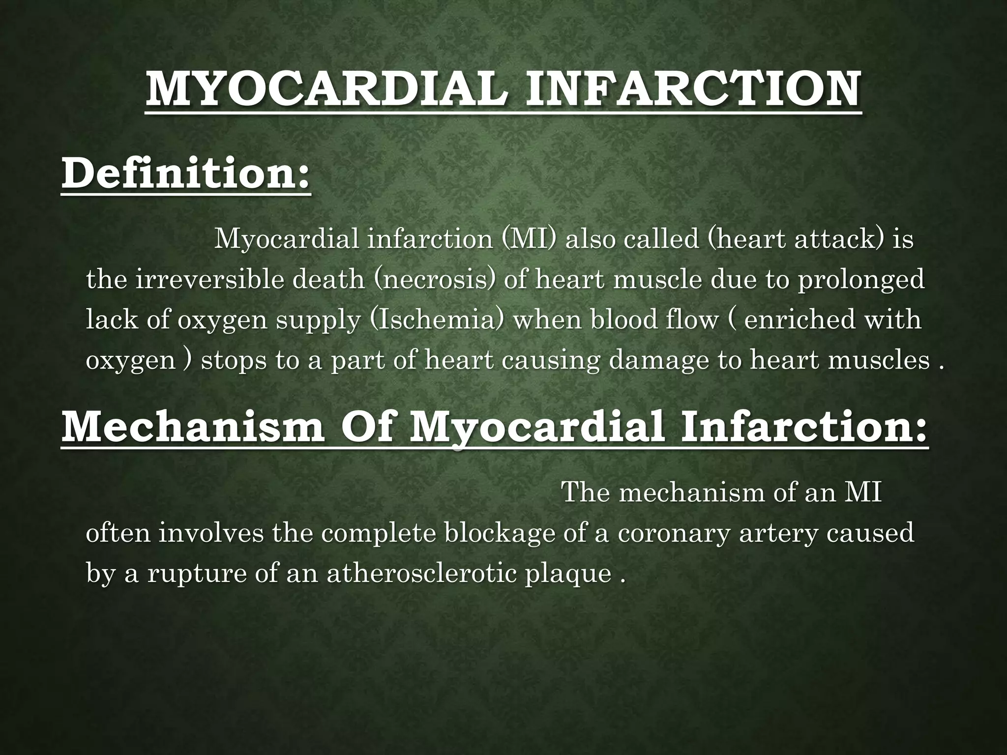 Myocardial Infarction | PPTX
