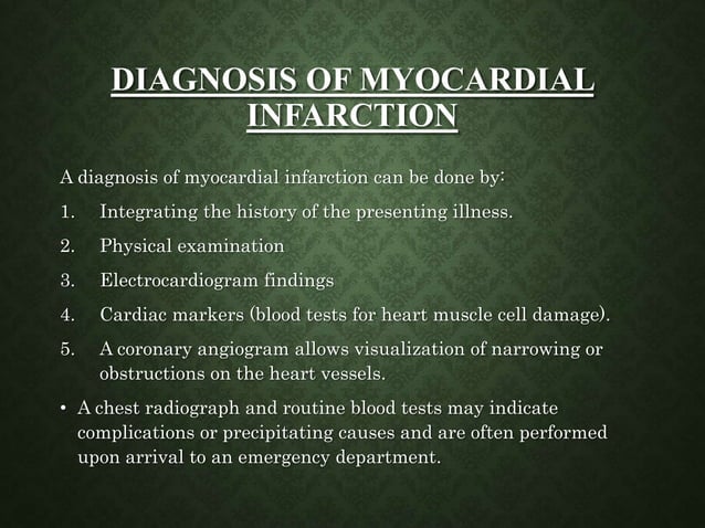Myocardial Infarction | PPTX | Heart and Cardiovascular Diseases ...