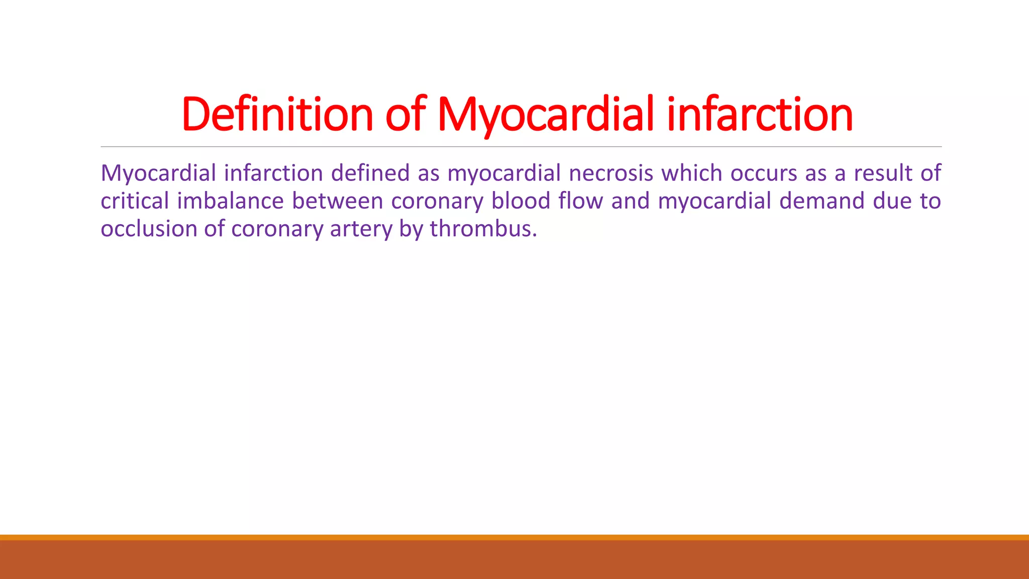 Myocardial infarction | PPTX