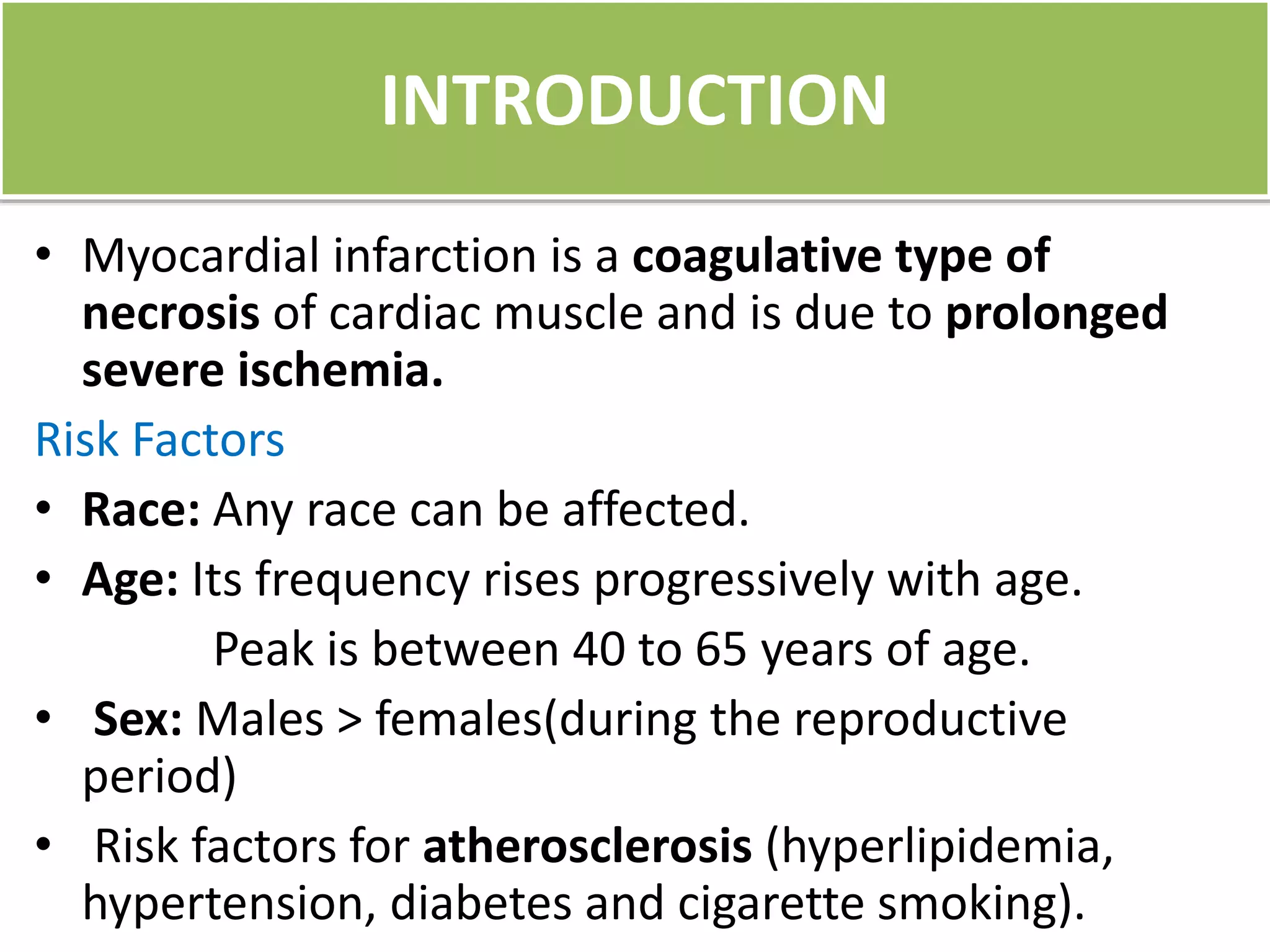 Pathogenesis And Morphological changes of Myocardial Infarction | PPTX