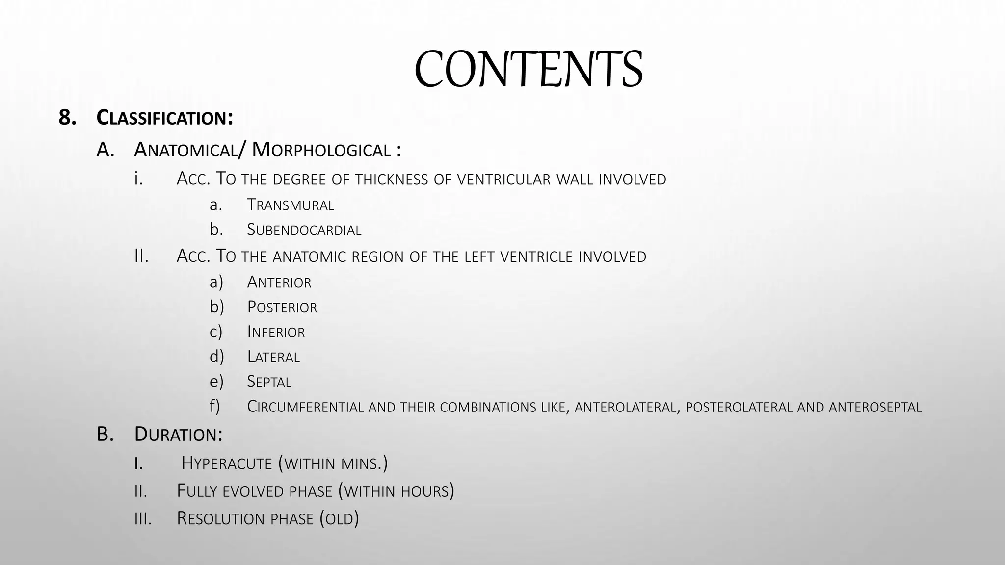 Myocardial infarction: introduction, clinical manifestation ...