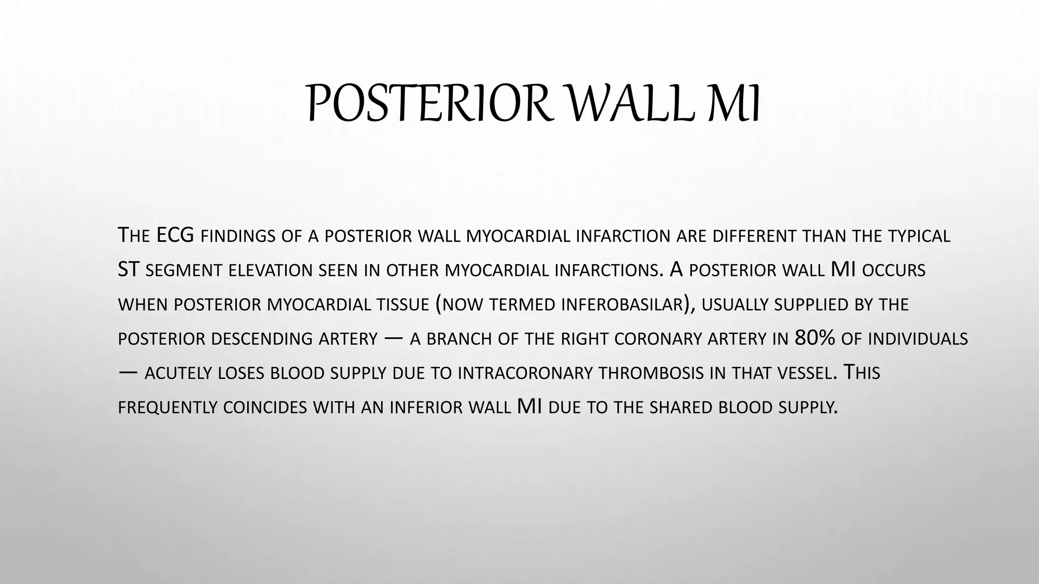 Myocardial infarction: introduction, clinical manifestation ...