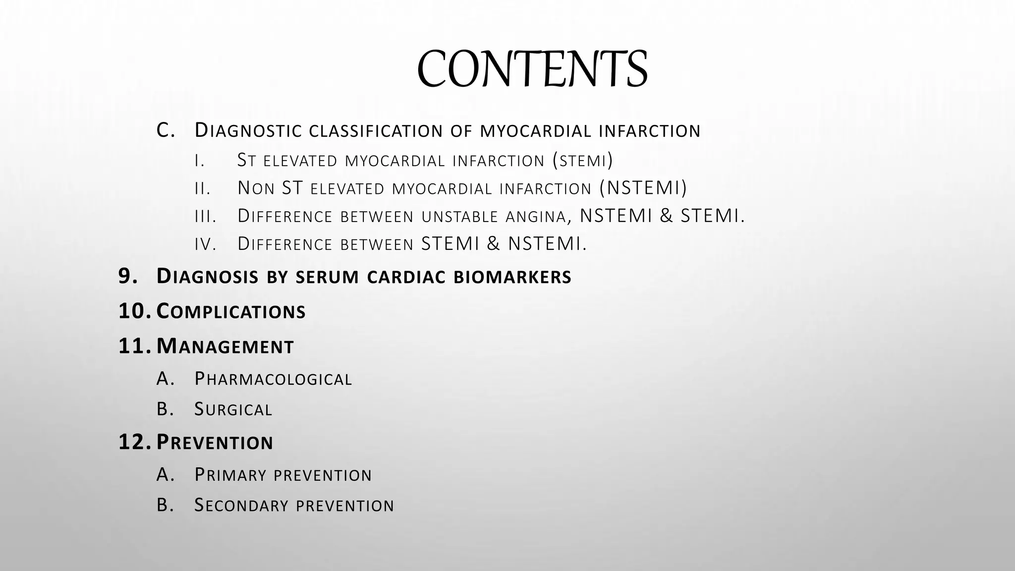 Myocardial infarction: introduction, clinical manifestation ...