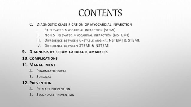 Myocardial infarction: introduction, clinical manifestation ...
