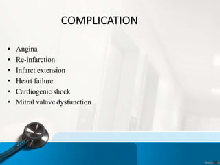 Myocardial infarction (CASE PRESENTATION ) | PPTX