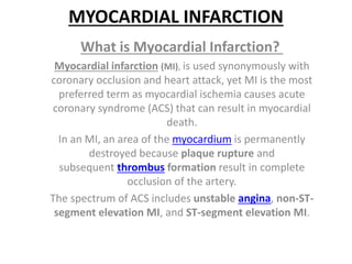Myocardial infarction | PPTX