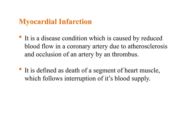 Myocardial Infarction ( MI ) Heart Attack.pptx