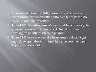 MYOCARDIAL INFARCTION.pptxueugeieueuyeyueue | PPTX