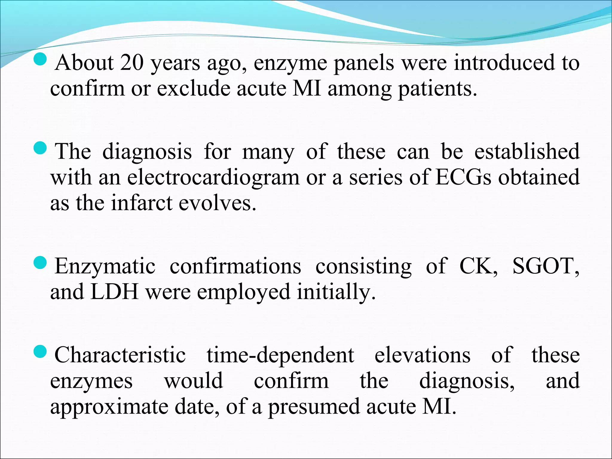 Myocardial infarction and its laboratory diagnosis | PPT