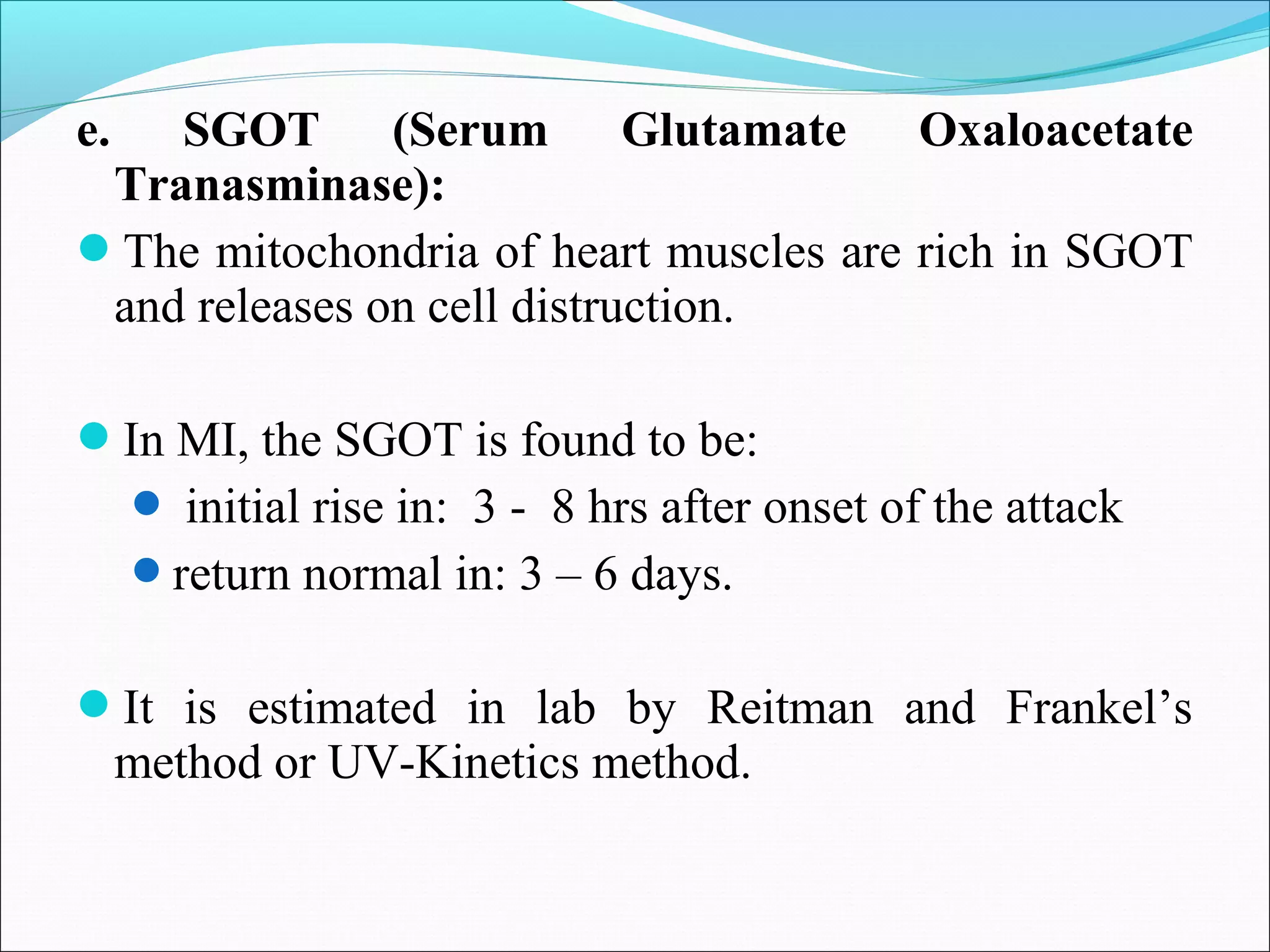 Myocardial infarction and its laboratory diagnosis | PPT