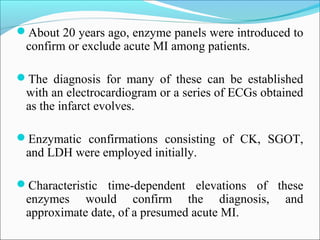 Myocardial infarction and its laboratory diagnosis | PPT