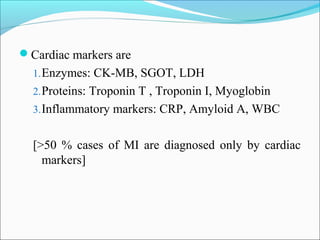 Myocardial infarction and its laboratory diagnosis | PPT