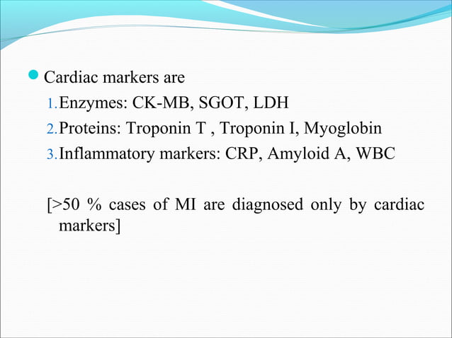 Myocardial infarction and its laboratory diagnosis | PPT