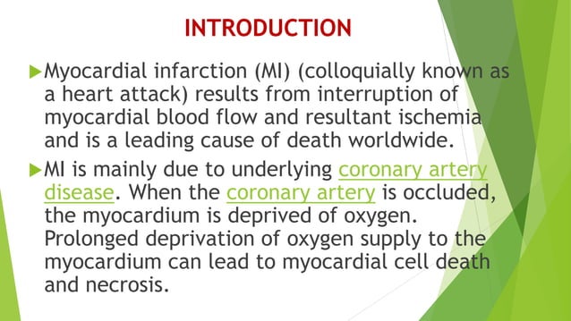 MYOCARDIAL INFARCTION nursing management | PPTX | Heart and ...