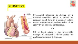 Nursing management of cardiovascular disorder. Myocardial infraction | PPTX