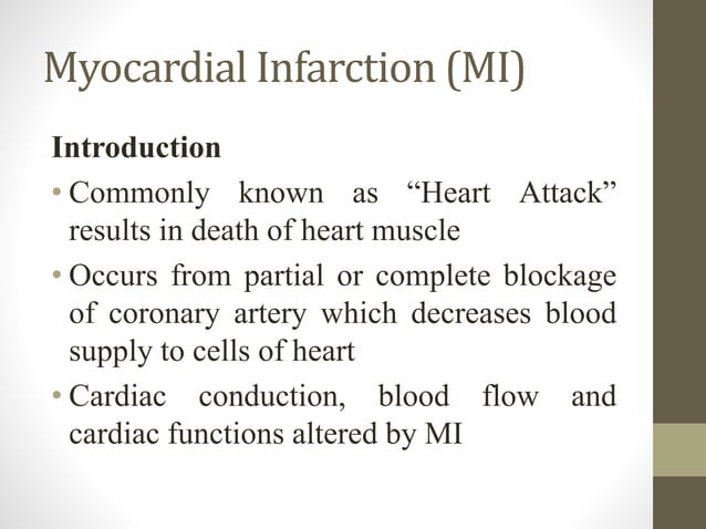 Myocardial infraction sushila | PPTX
