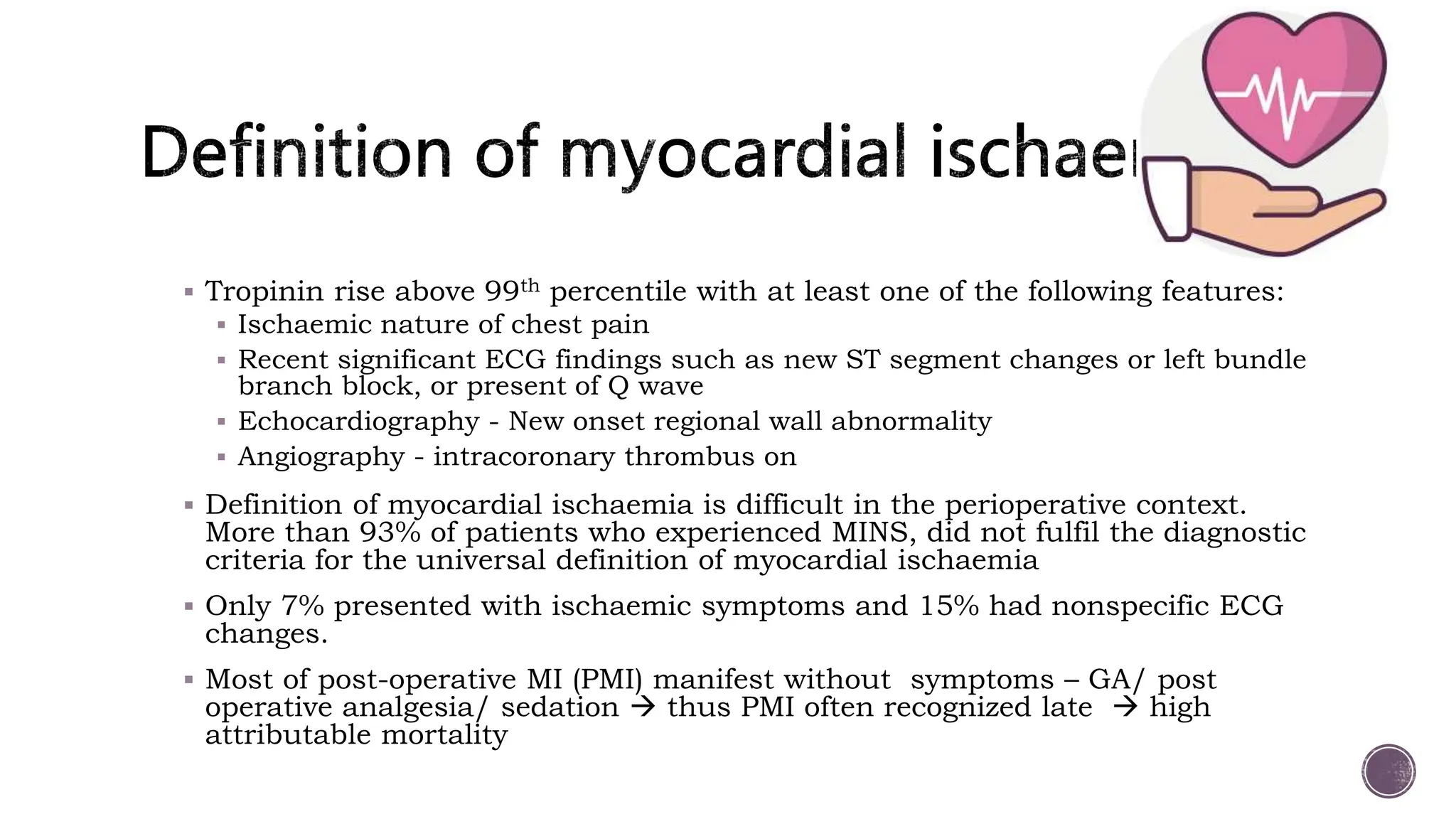 Myocardial injury after non cardiac surgery (MINS.pptx