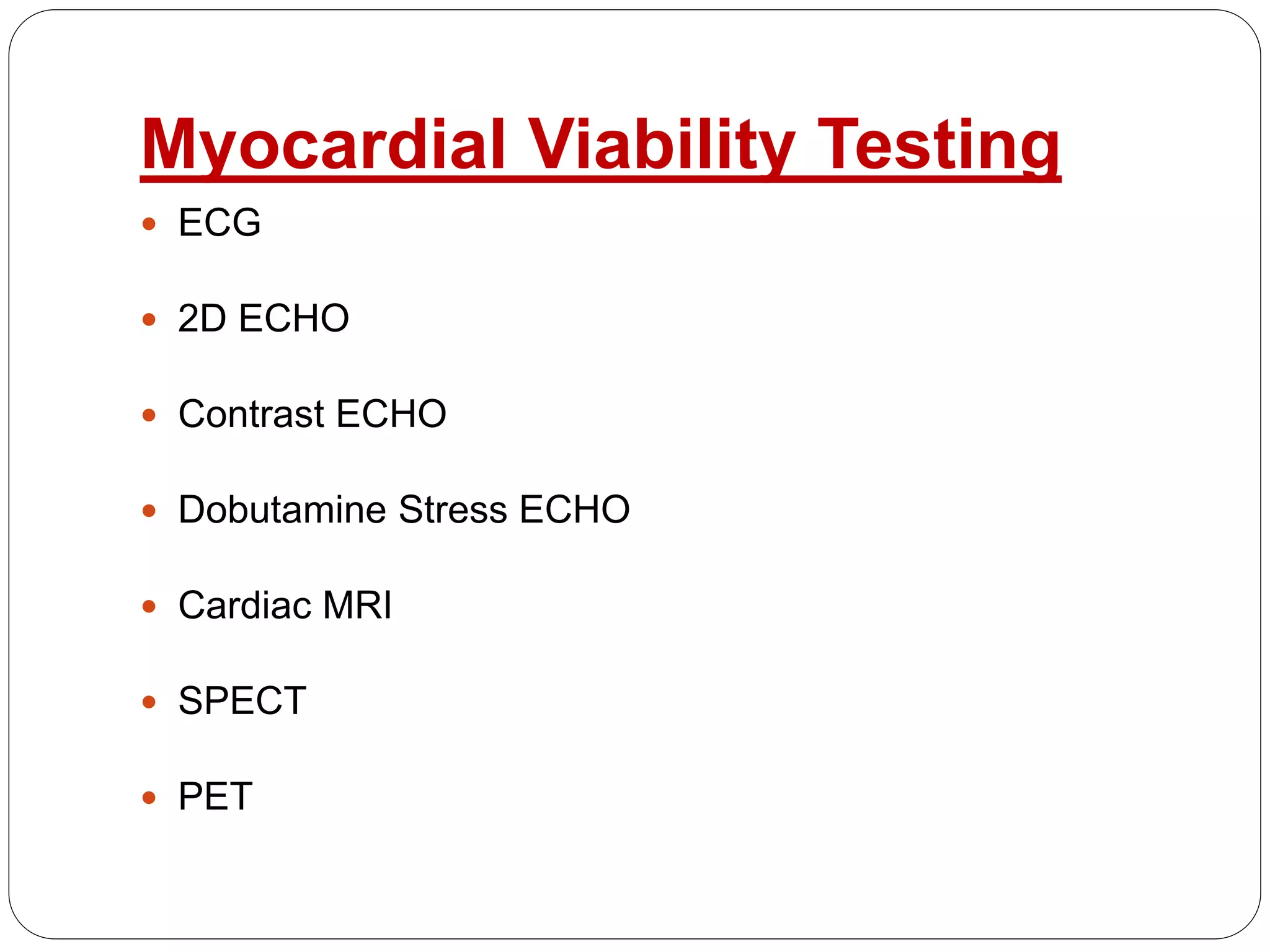 myocardial viability : Dr. Akif Baig | PPTX | Heart and Cardiovascular ...