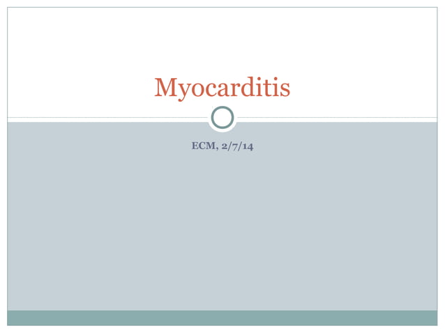 Myocarditis | PPT