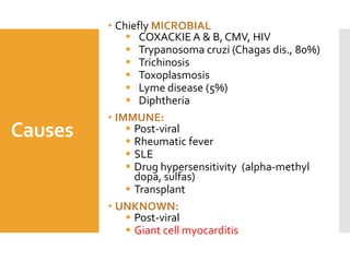 Myocarditis | PPTX | Infectious Diseases | Diseases and Conditions