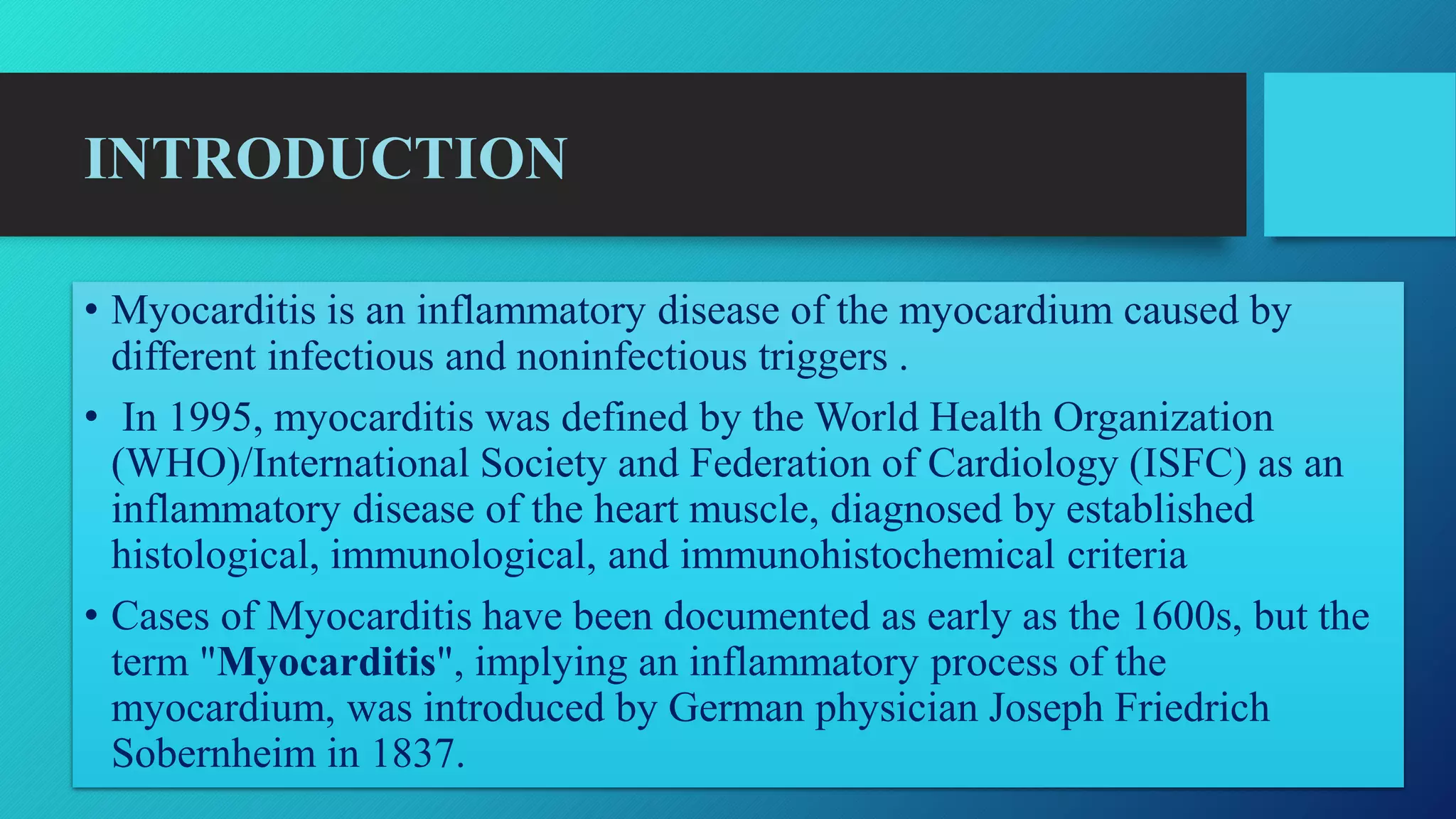 MYOCARDITIS | PDF