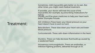 hospital therapy cardiac myocarditis pptx. | PPTX