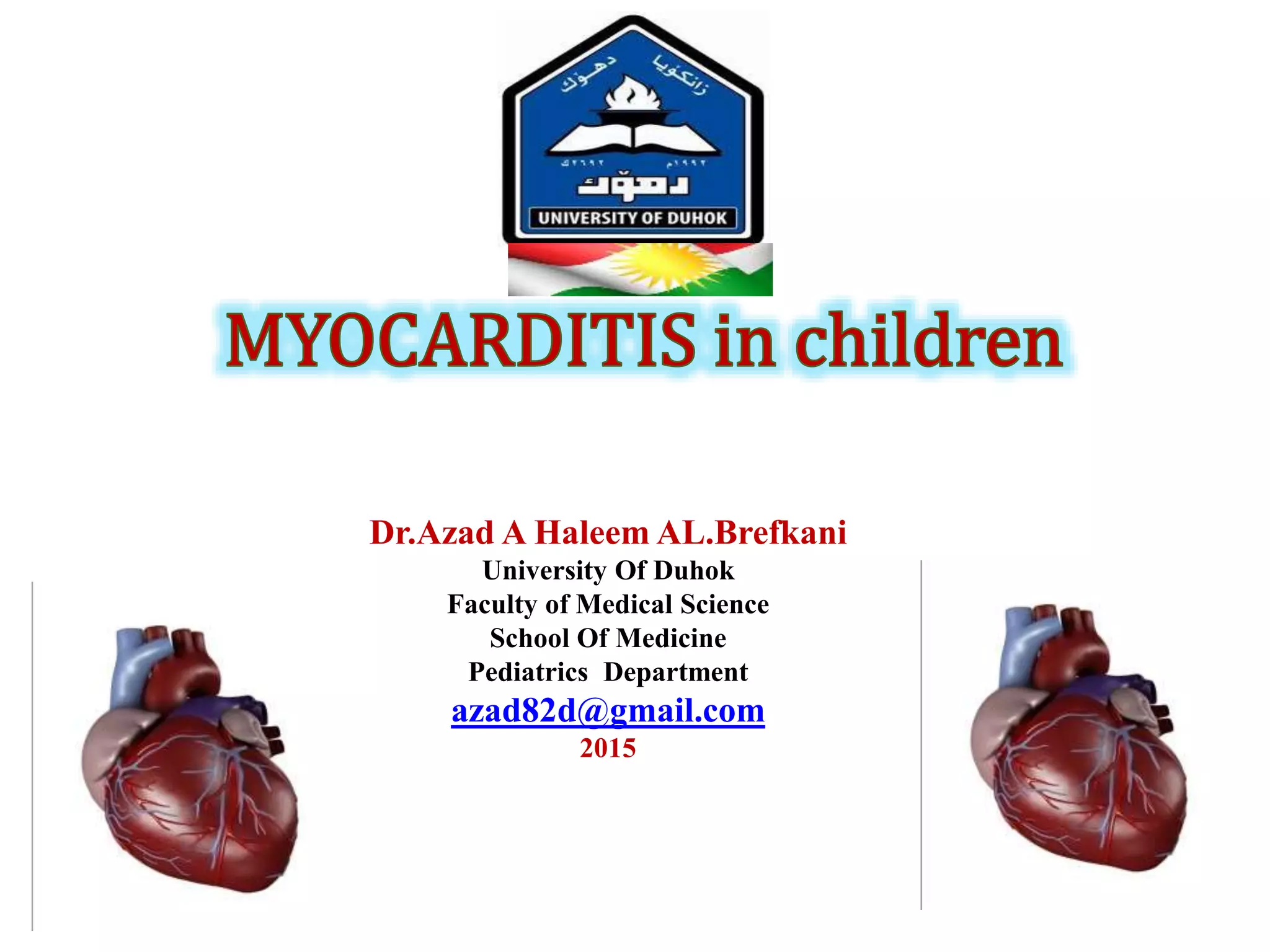 Myocarditis in children | PPTX