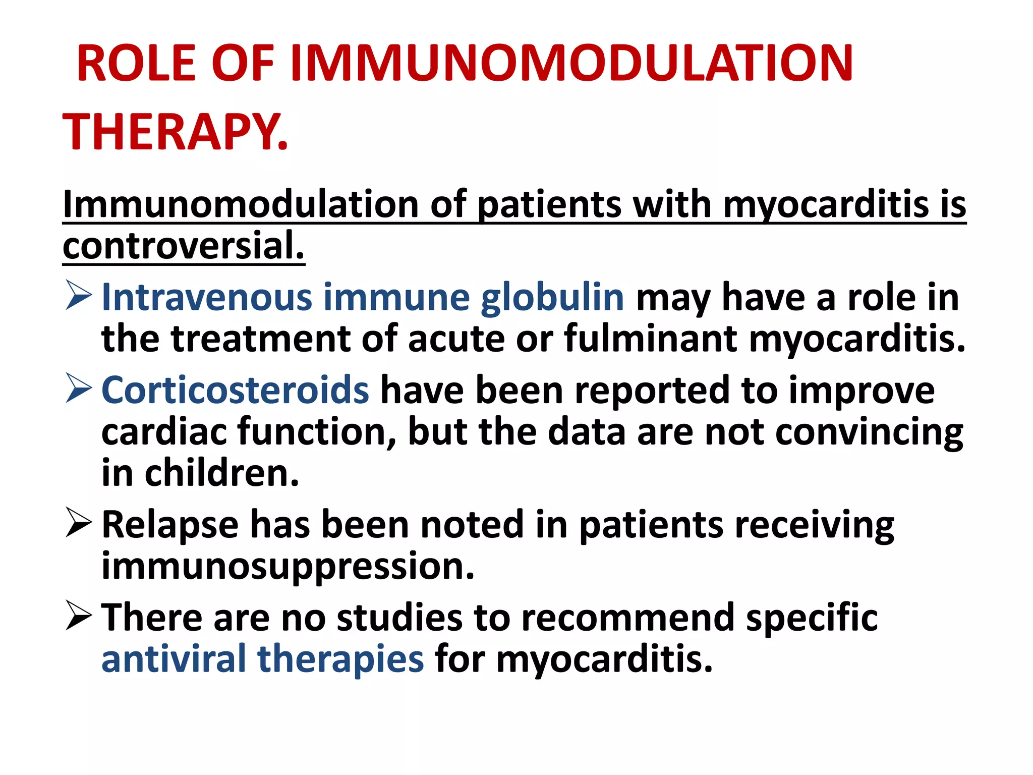 Myocarditis in children | PPTX