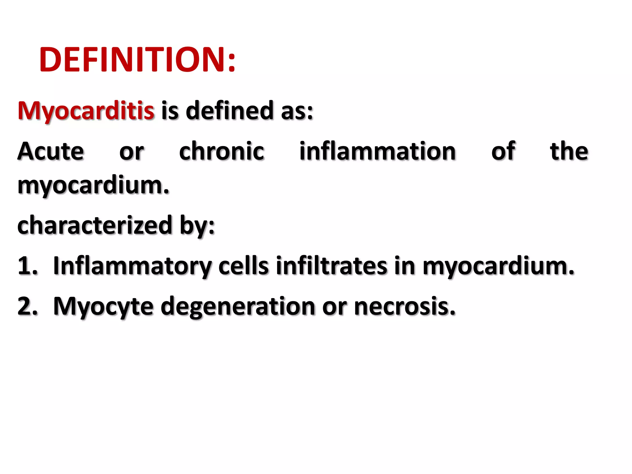 Myocarditis in children | PPTX