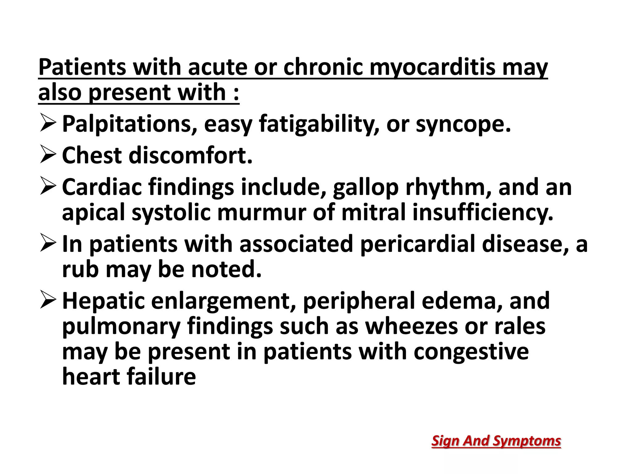 Myocarditis in children | PPTX