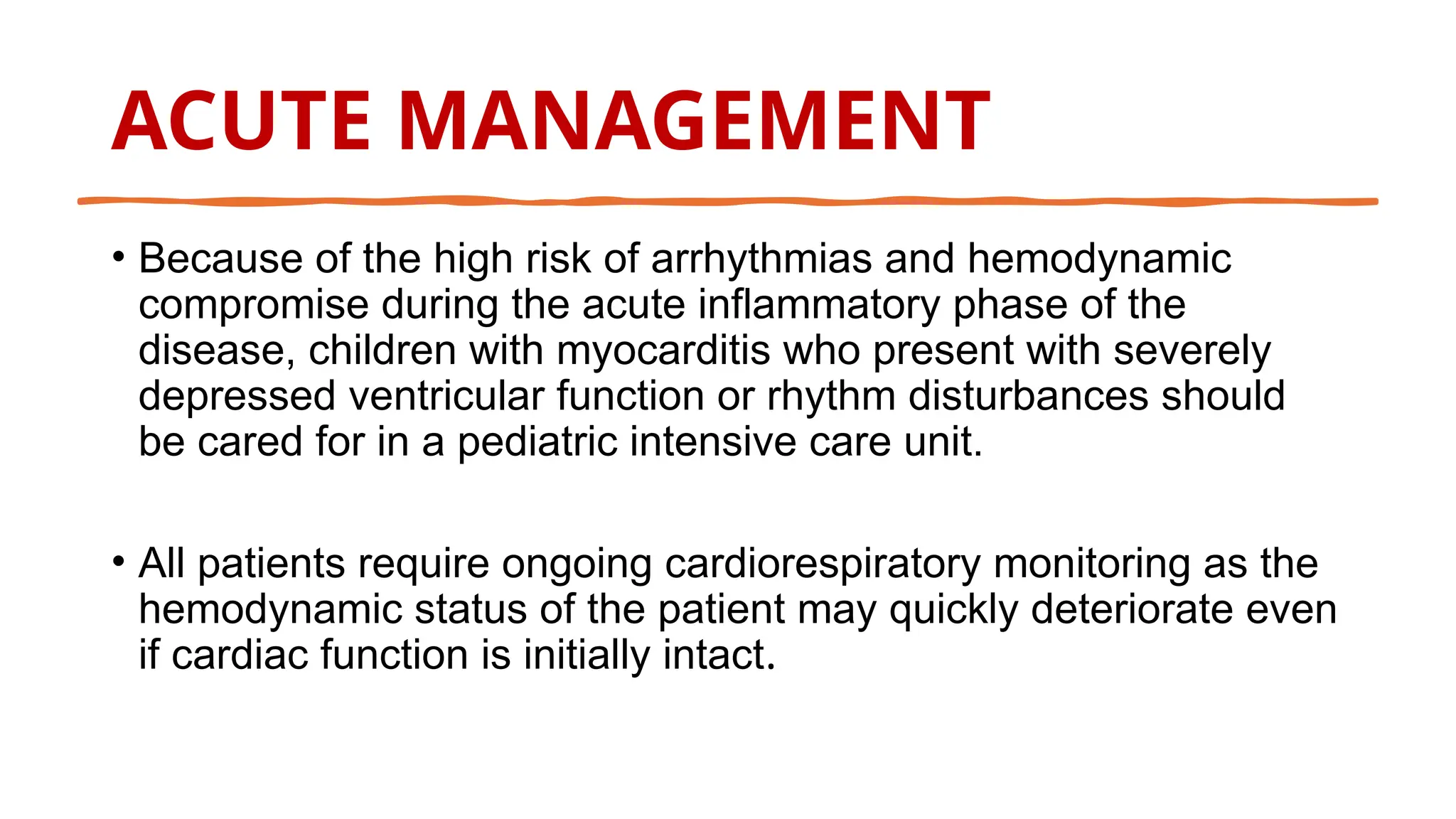 Acute Myocarditis and Management in children.pptx