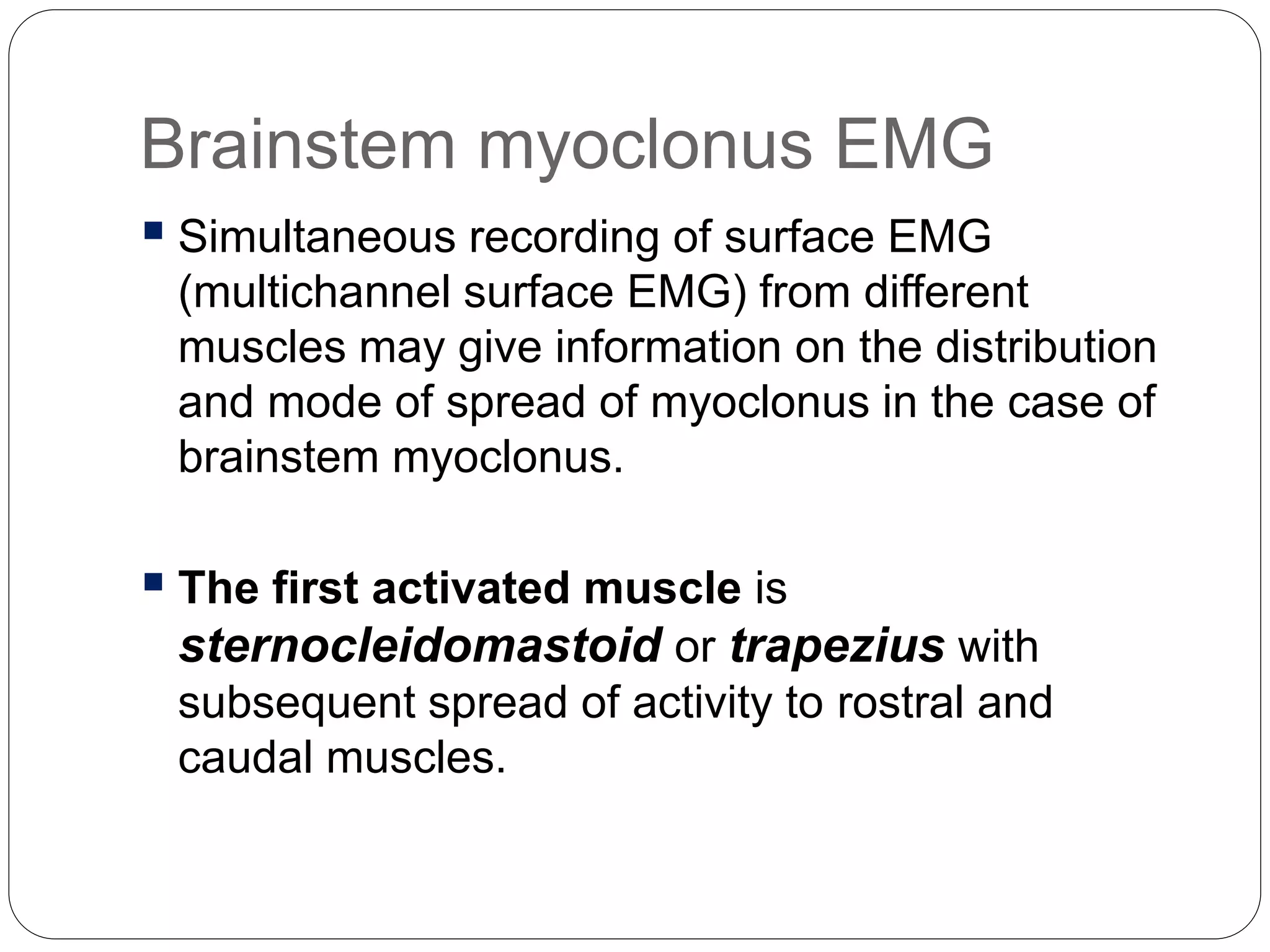 Myoclonus seizure | PPTX