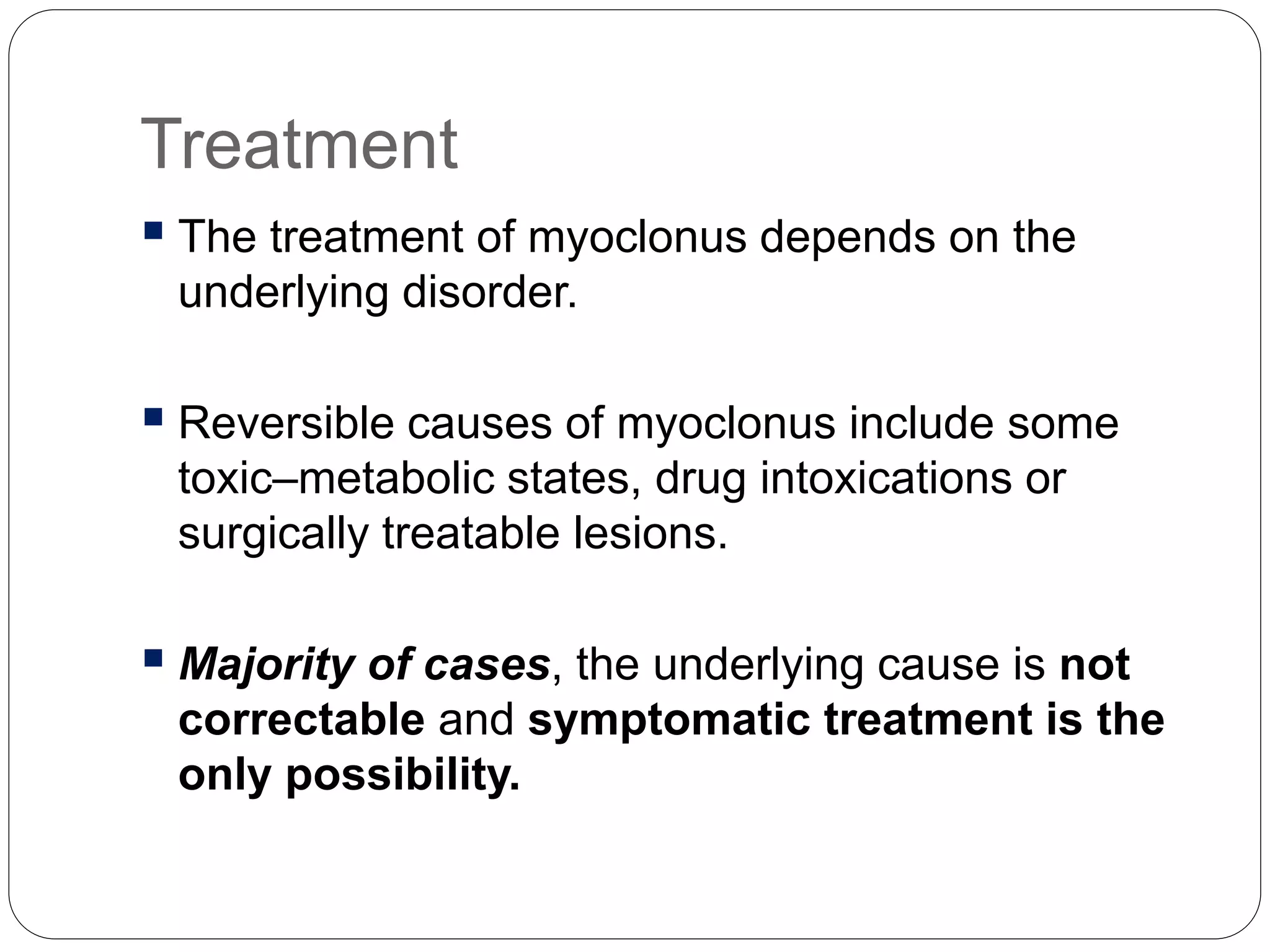Myoclonus seizure | PPTX